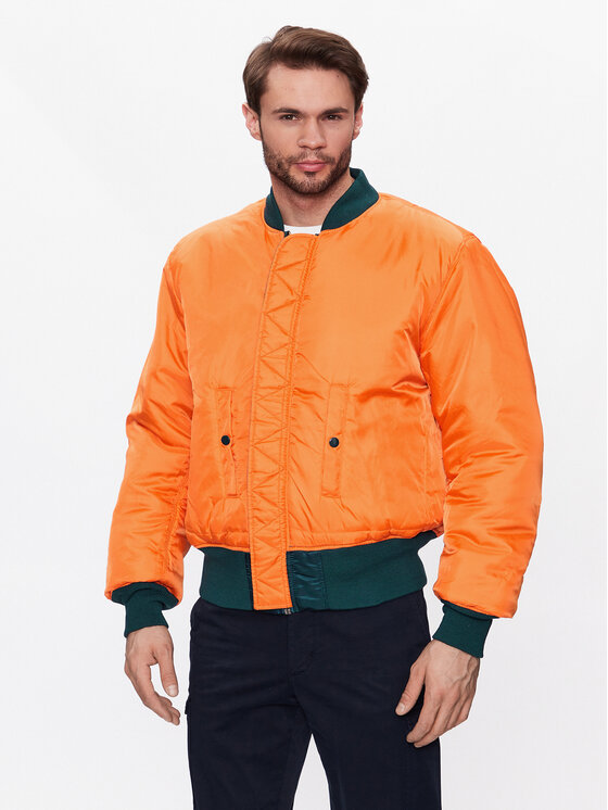 Alpha Industries Kurtka bomber MA-1 100101 Granatowy Oversize | Modivo.pl