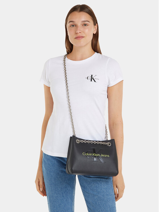 Calvin Klein Jeans Τσάντα Sculpted Shoulder Bag24 Mono K60k607831 Μαύρο
