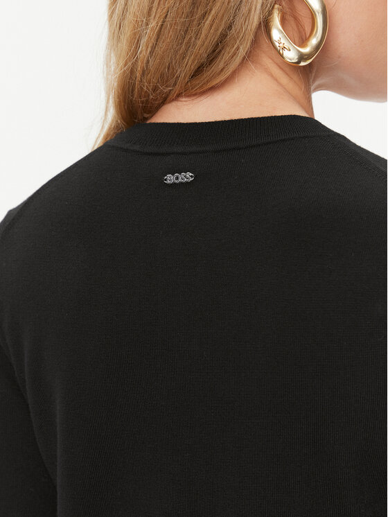 Boss Кардиган Fadenasi 50492552 Чорний Regular Fit | Modivo.ua