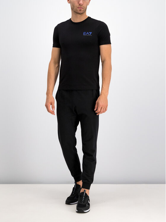 EA7 Emporio Armani T-krekls 6GPT15 PJ02Z 1200 Melns Regular Fit | Modivo.lv