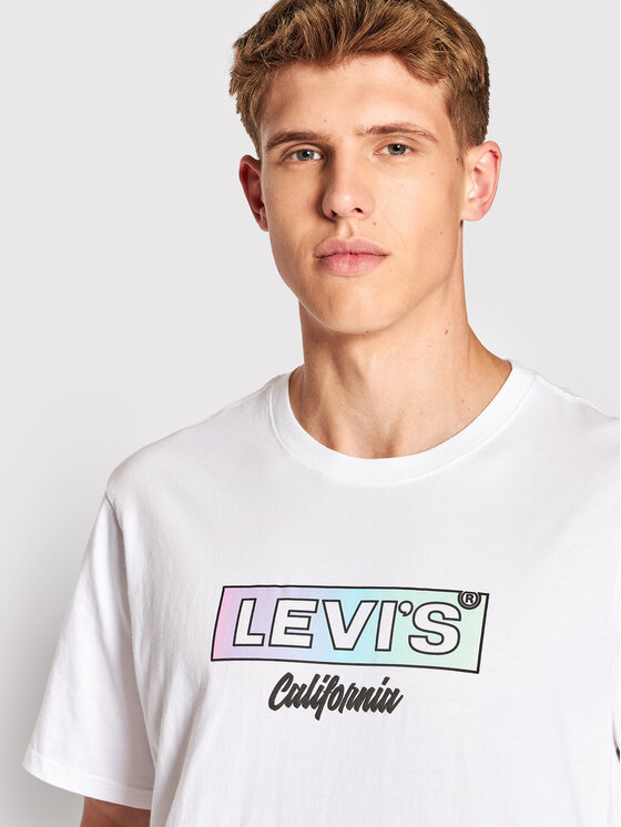 Levi's® T-Shirt Boxtab 16143-0603 Λευκό Relaxed Fit | Modivo.gr