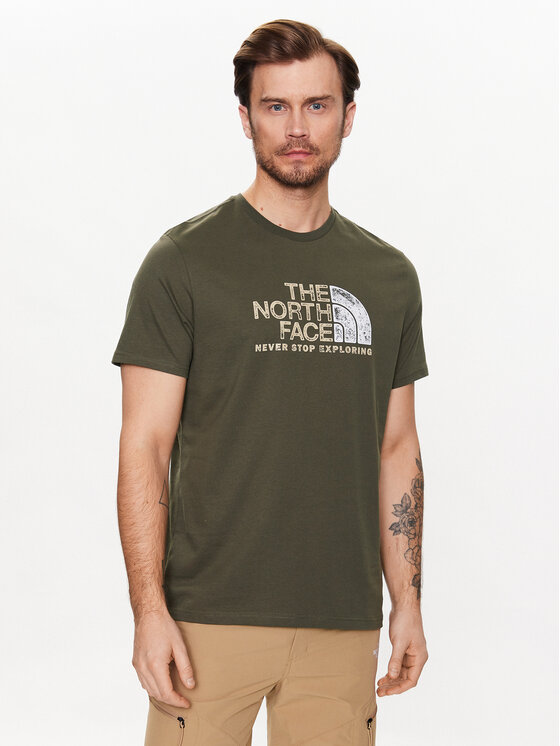 The North Face T-Shirt Rust NF0A4M68 Χακί Regular Fit | Modivo.gr