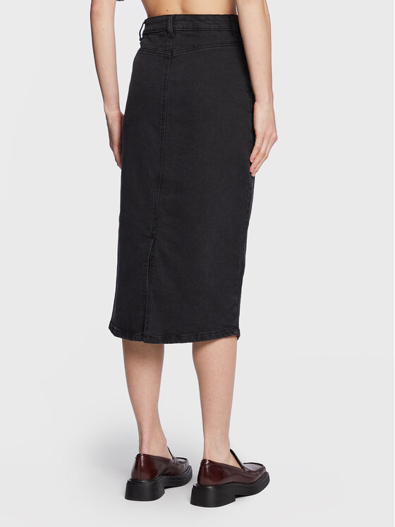Moss Copenhagen Дънкова пола Diola 16963 Черен Slim Fit | Modivo.bg