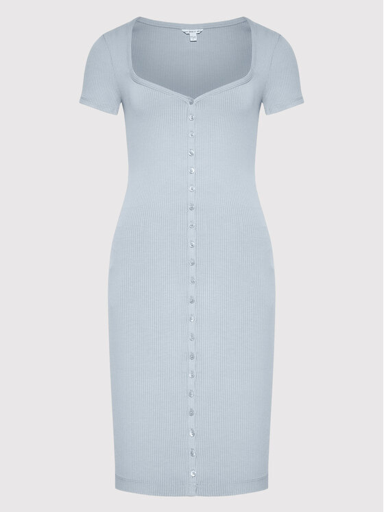 Guess Kleid für den Alltag WBGK01 KB9E2 Blau Slim Fit | Modivo.de