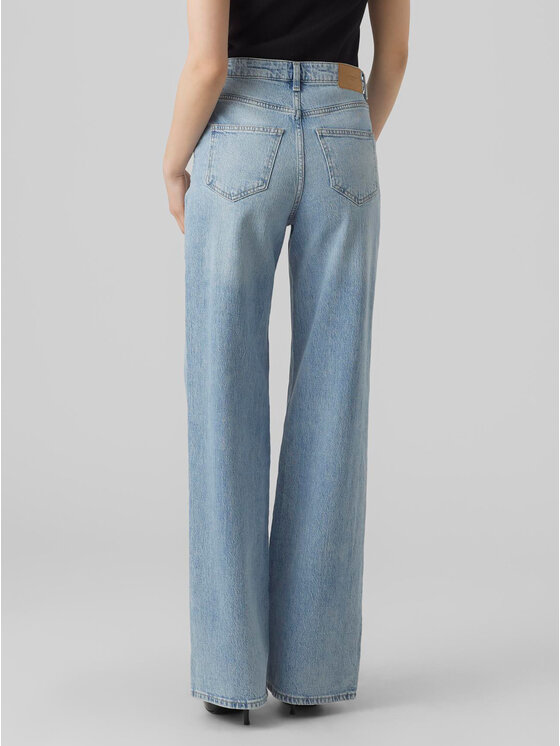 Vero Moda Blugi Tessa 10283858 Albastru Wide Leg | Modivo.ro