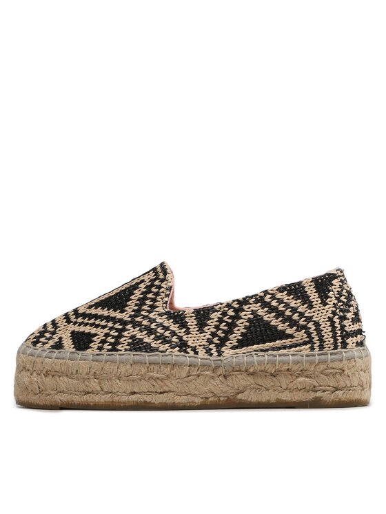 Manebi Espadryle Raffia Pattern Double Sole Espadriles G 5.2 D0 Beżowy ...