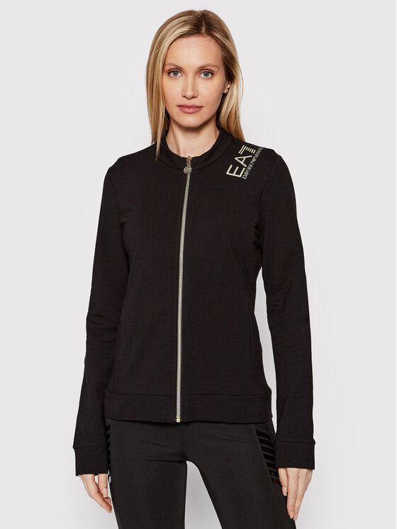 EA7 Emporio Armani Bluza 3LTM06 TJCQZ 1200 Czarny Regular Fit | Modivo.pl