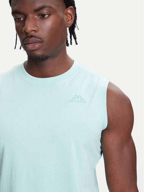 Kappa Tank top Logo Corpo Cadwal 303HZB0 Zielony Regular Fit | Modivo.pl