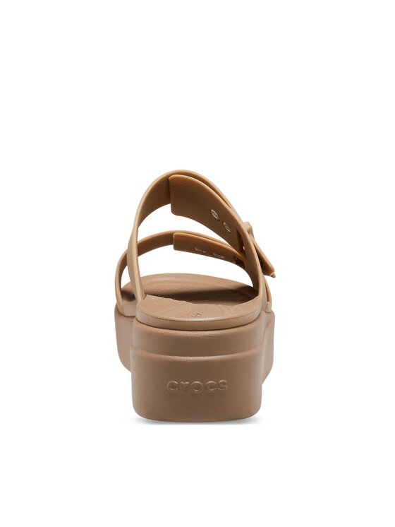 Crocs Pantoletten Brooklyn Low Wedge Sandal W 207431 Khakifarben ...