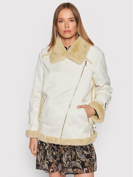 Liu Jo Kurtka przejściowa WF1156 E0743 Biały Regular Fit | Modivo.pl