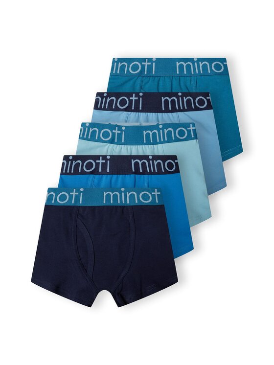 MINOTI Komplet 5 par bokserek 19brief16 Niebieski | Modivo.pl
