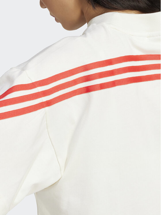 adidas T-Shirt Future Icons 3-Stripes IS3607 Weiß Loose Fit | Modivo.de