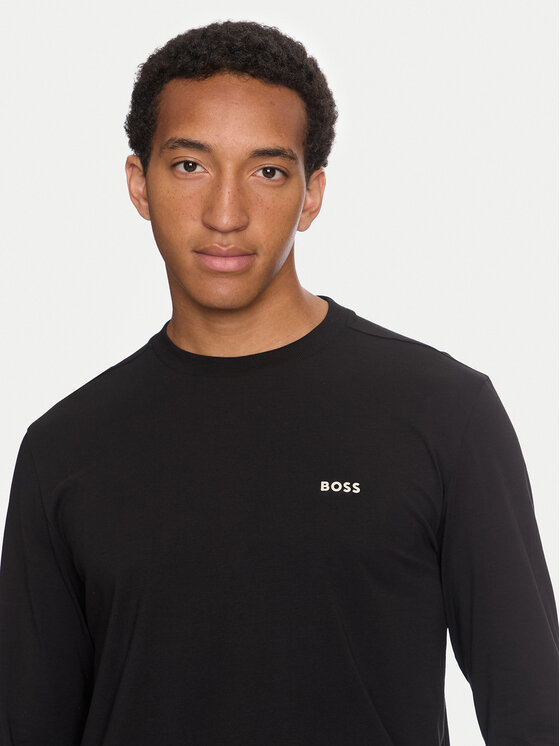 Boss Longsleeve 50506365 Czarny Regular Fit | Modivo.pl