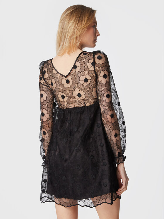NAF NAF Coctailkleid Maggie THNR158A Schwarz Regular Fit | Modivo.de