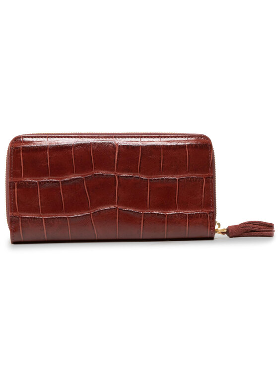 Coccinelle Голям дамски портфейл GU2 Tassel Croco Maxi E2 GU2 11 04 01 ...