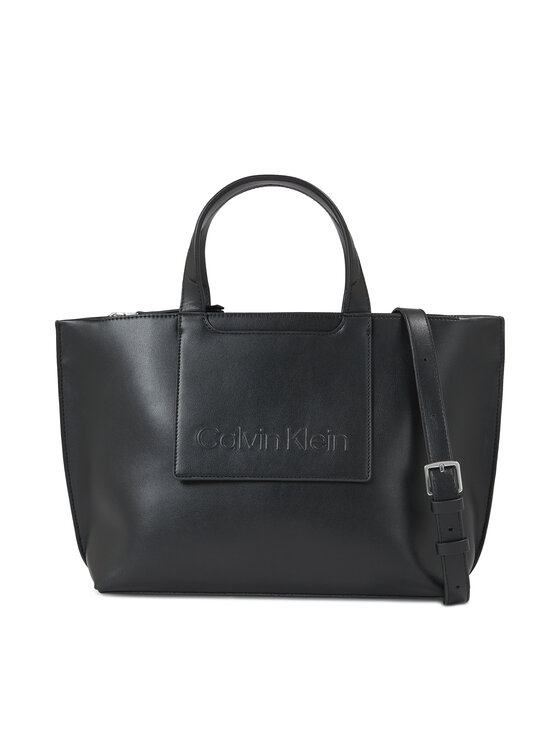 Calvin Klein Geantă Ck Set Tote Medium K60K611077 Negru | Modivo.ro