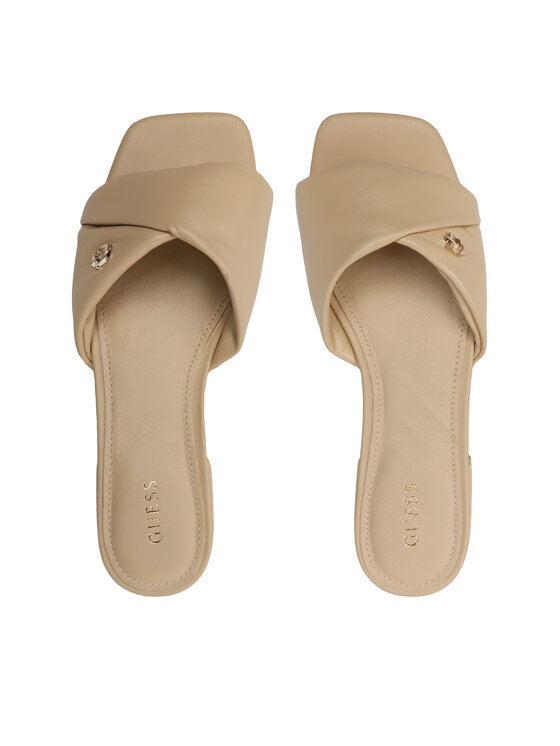 Guess Šľapky Albert FL6ABR LEA03 Béžová | Modivo.sk