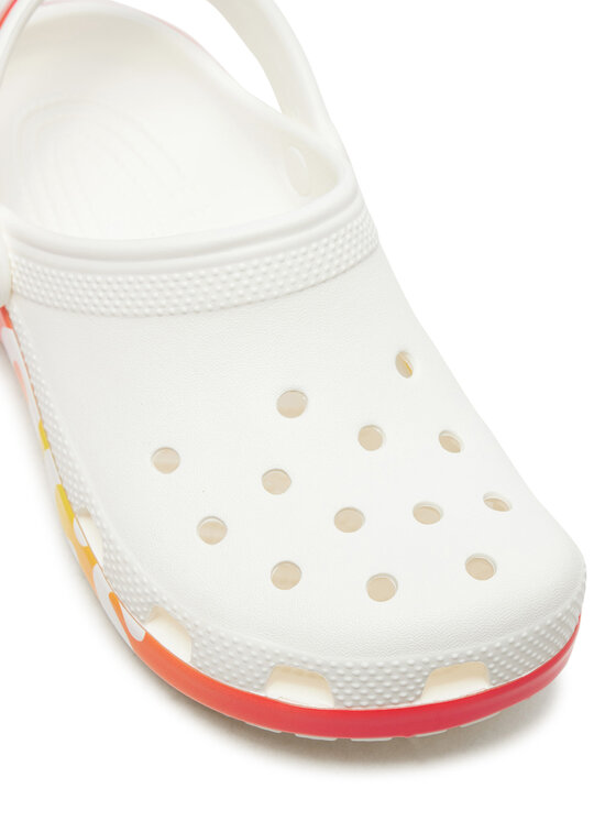 Crocs Pantoletten Classic Reflector Clog K 210714 Weiß | Modivo.de