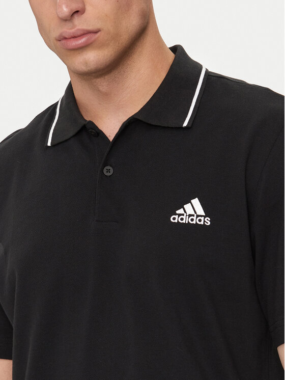 adidas Polo Essentials IC9314 Czarny Regular Fit | Modivo.pl