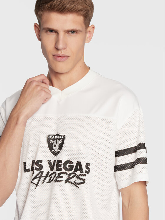 New Era T-Shirt Las Vegas Raiders NFL Script 60284671 Biały Relaxed Fit ...