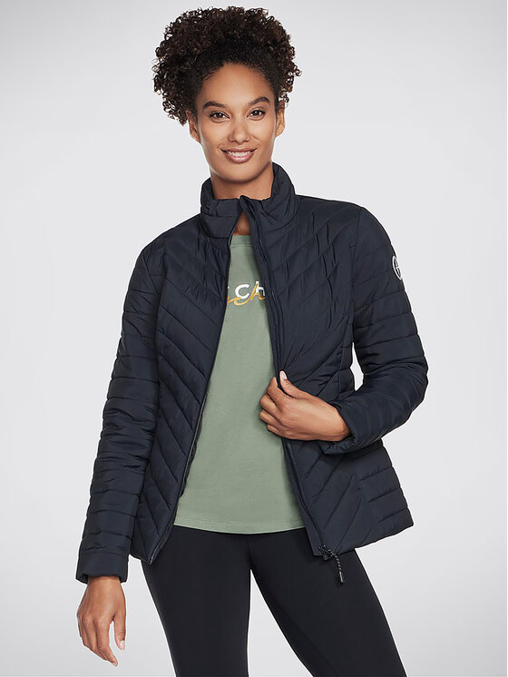 Skechers Geacă fără fermoar Goshield Everyday Jacket JA6 Negru Regular ...