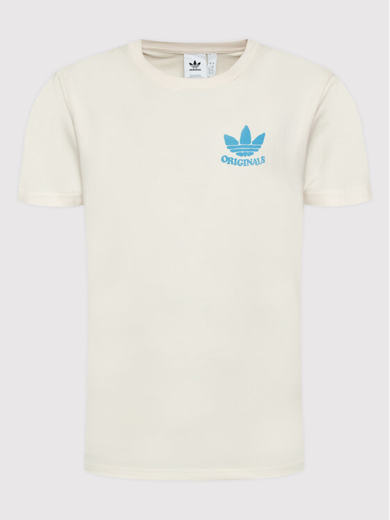 adidas T-Shirt Happy Earth HI2962 Beige Regular Fit | Modivo.de
