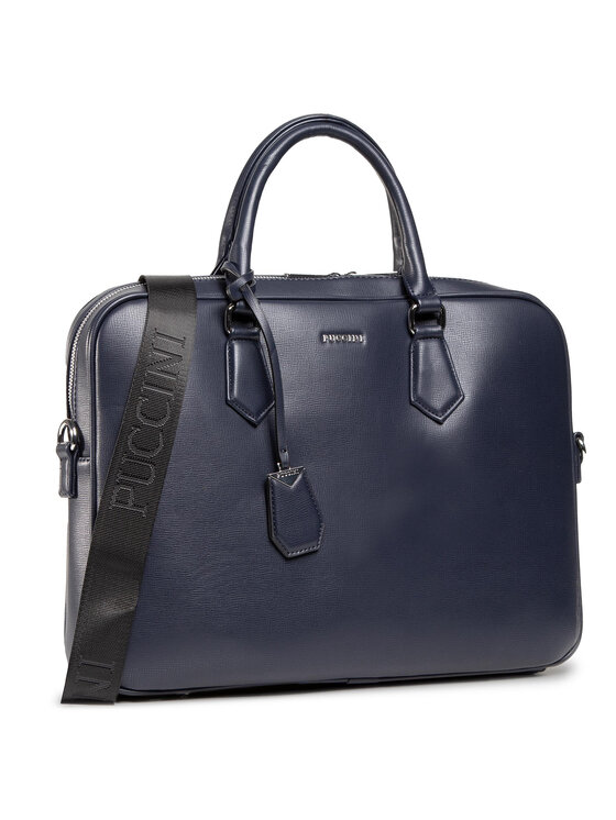 Puccini Torba na laptopa BK220867 Granatowy | Modivo.pl