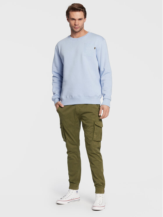 Alpha Industries Світшот Pocket 108303 Блакитний Regular Fit | Modivo.ua