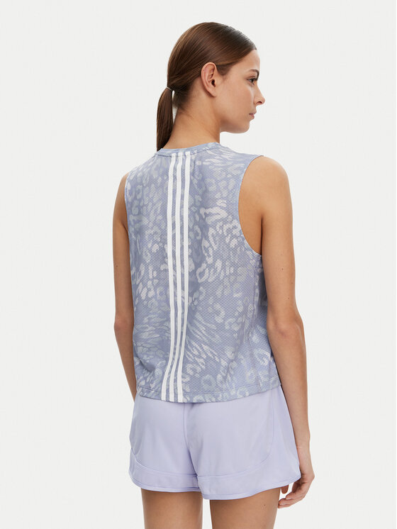 adidas Koszulka techniczna Own the Run 3-Stripes JD7763 Niebieski ...