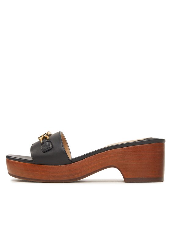 LAUREN RALPH LAUREN Klapki Roxanne 802891400001 Czarny | Modivo.pl