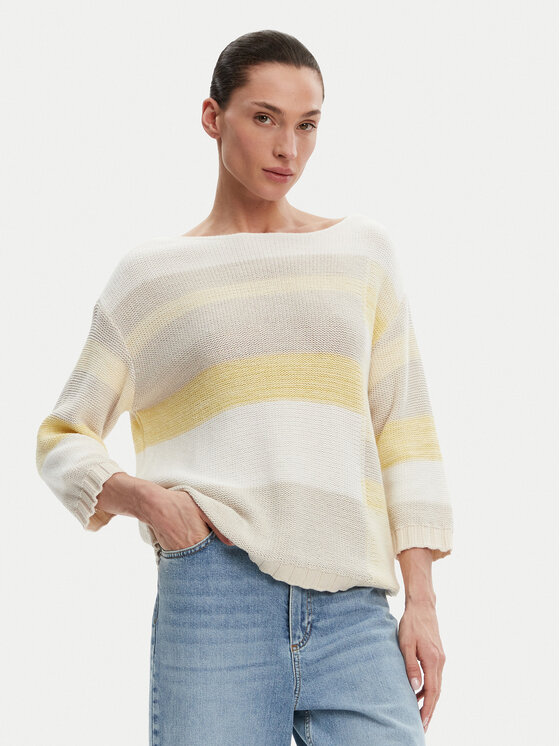 Olsen Sweater 11004051 Bézs Regular Fit | Modivo.hu