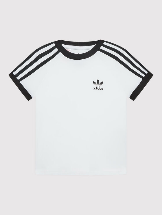 adidas Tricou acidolor 3 Stripes HK0265 Alb Relaxed Fit | Modivo.ro