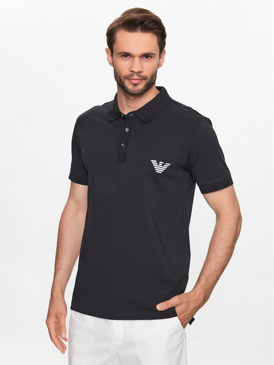 Emporio Armani Underwear Poloshirt 211804 3R482 00020 Schwarz Regular ...