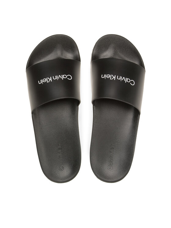 Calvin Klein Klapki Chuncky Pool Slide Rub HM0HM01063 Czarny | Modivo.pl
