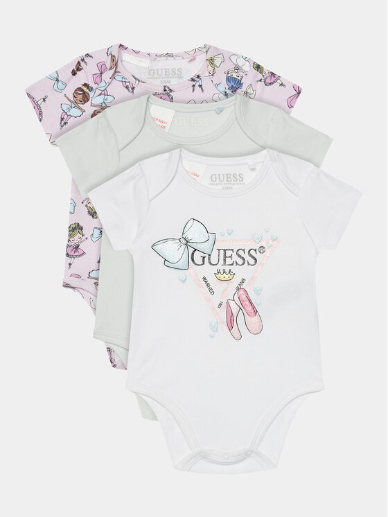 Guess Set 3 body-uri pentru copii S4RG13 KA6W4 Colorat Regular Fit ...