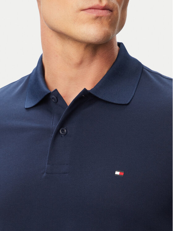 Tommy Hilfiger Тениска с яка и копчета Performance MW0MW37309 Тъмносин ...