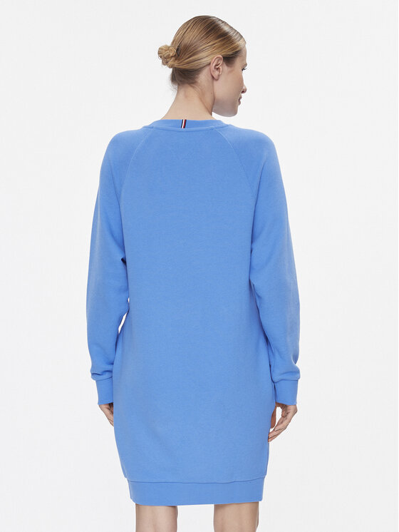 Tommy Hilfiger Strickkleid 1985 Ww0ww39793 Blau Regular Fit Modivo At