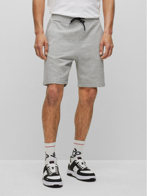Hugo Szorty sportowe 50466196 Szary Regular Fit | Modivo.pl