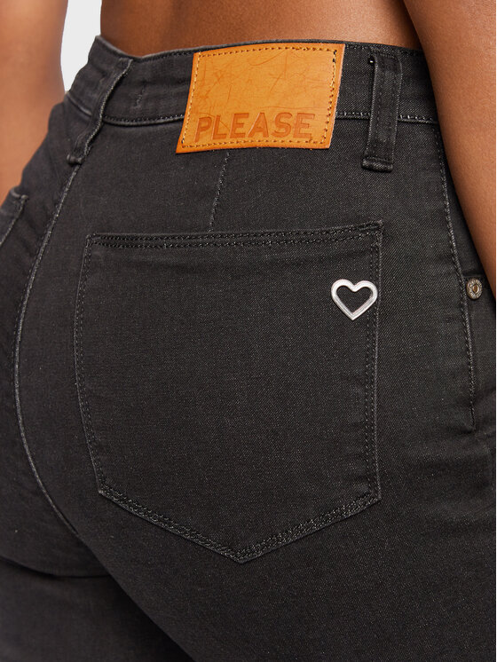 Please Jeans P0SAAZWPAC Schwarz Skinny Fit | Modivo.de