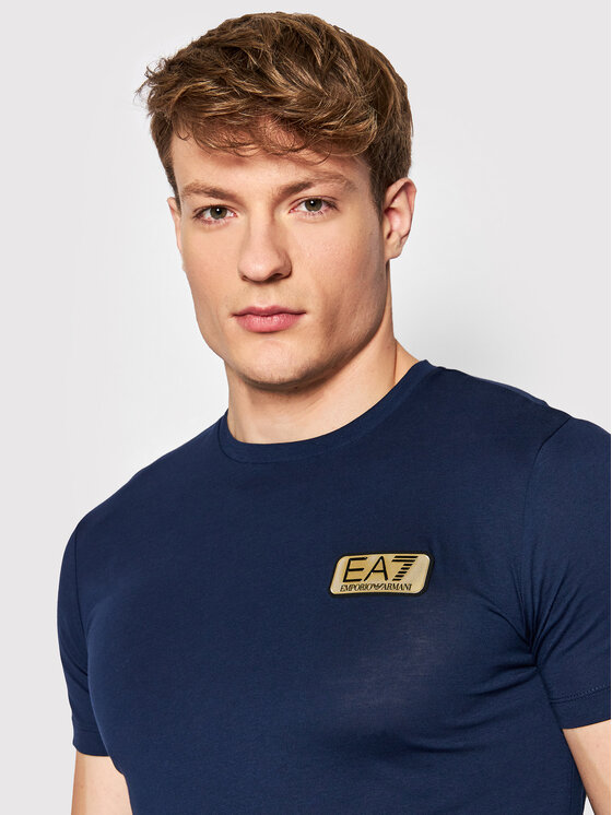 EA7 Emporio Armani T-Shirt 3LPT23 PJM9Z 1554 Granatowy Regular Fit | Modivo.pl