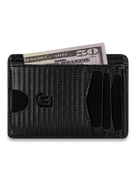 James Hawk Mały Portfel Męski Męski skórzany portfel slim z RFID Szary ...