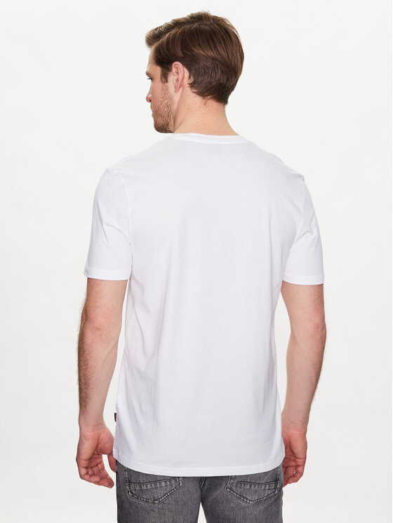 Boss T-Shirt Teglow 50485064 Biały Regular Fit | Modivo.pl