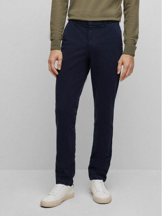 Boss Chinos Kaito1 50487966 Bleu marine Slim Fit | Modivo.fr