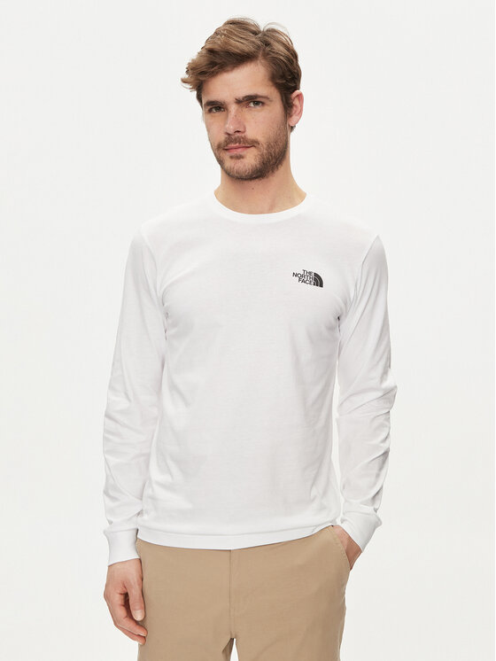 The North Face Longsleeve Redbox NF0A87NN WeiB Regular Fit Modivo