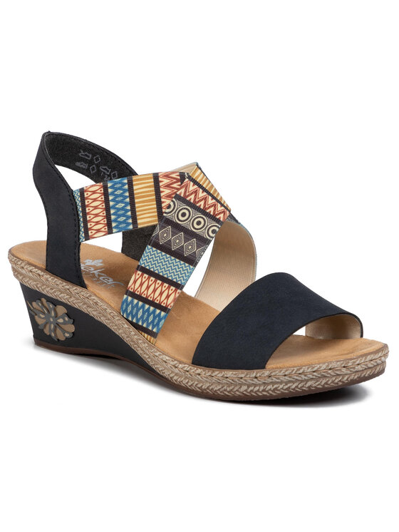 Rieker Sandały V2418-14 Granatowy | Modivo.pl