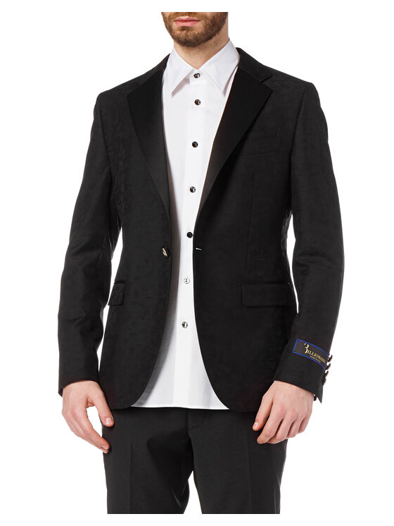 Billionaire Marynarka 18367 Czarny Regular Fit | Modivo.pl