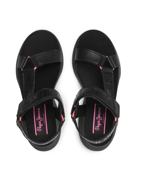 Pepe Jeans Sandalen Venus Ace PLS90571 Schwarz | Modivo.de