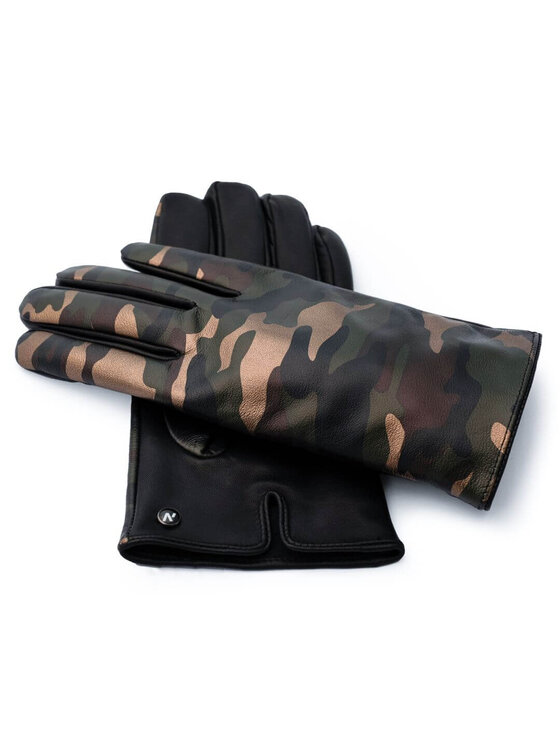 napo gloves Rękawiczki Męskie napoCAMO (czarny/zielony) L Zielony | Modivo.pl