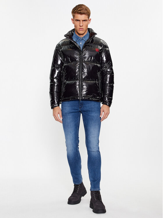 HUGO Geacă de iarnă Biron 50496280 Negru Regular Fit | Modivo.ro