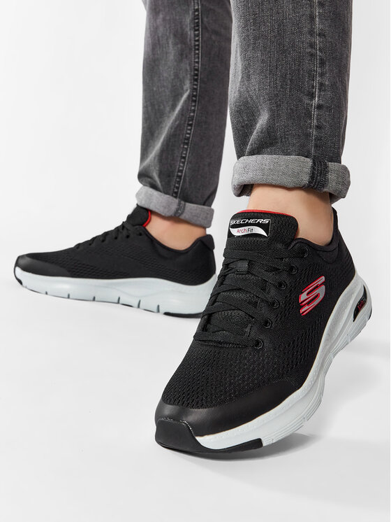 Skechers Sneakersy Arch Fit 232040/BKRD Czarny | Modivo.pl